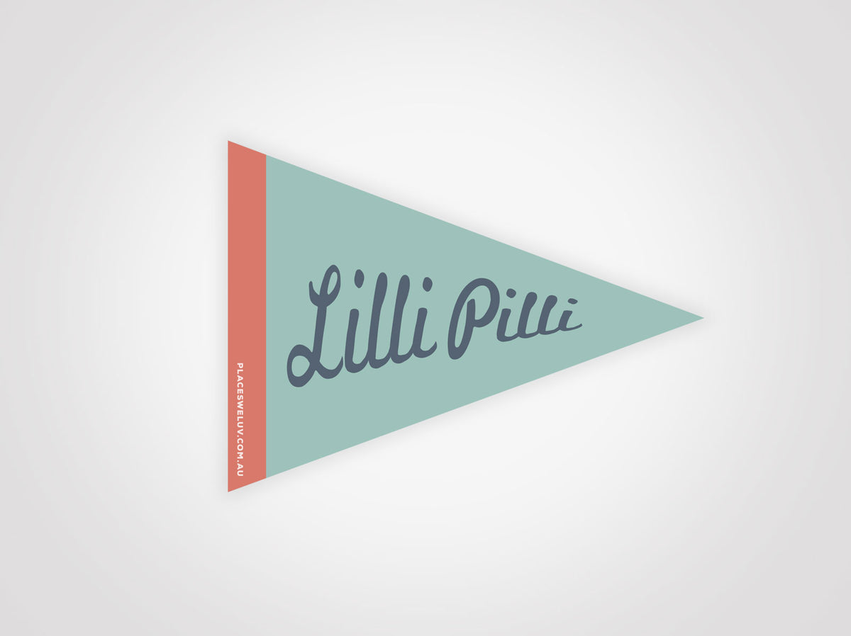 Lilli Pilli Sydney travel flag decal by Places We Luv