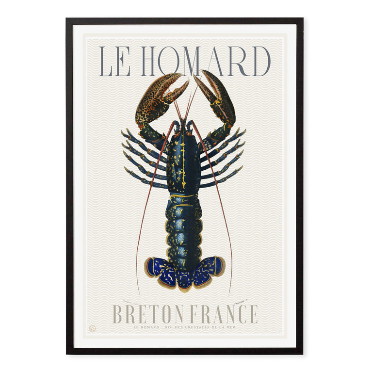 Le Homard France vintage retro poster | Places We Luv