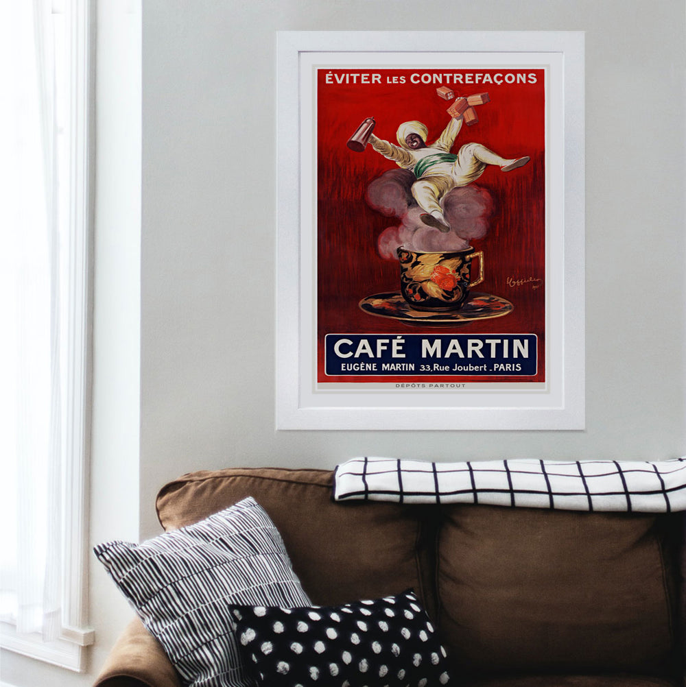 Cafe Martin Paris vintage advertising poster | Places We Luv